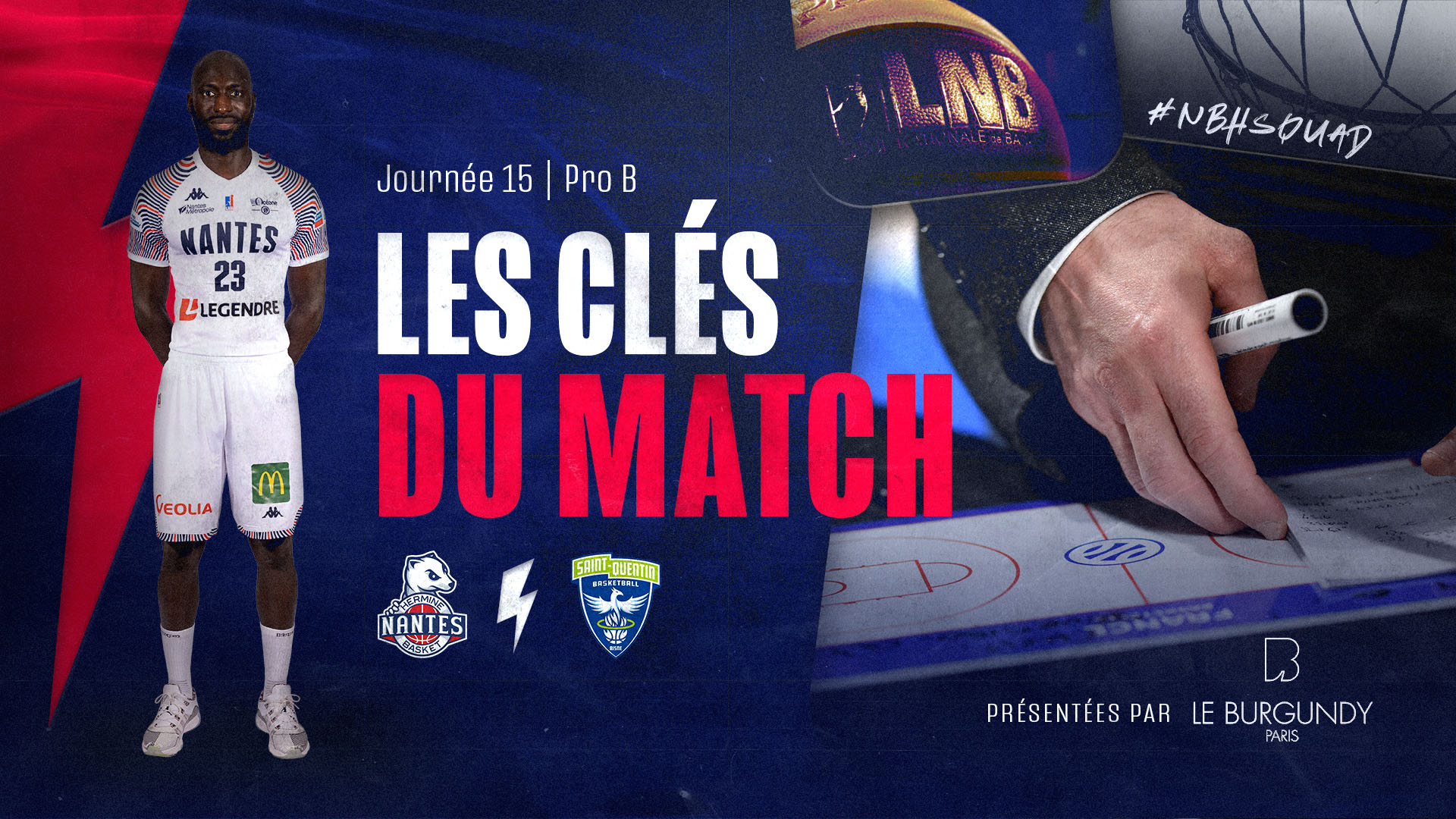 Découvrez les clés du match NBH / Saint-Quentin | Nantes Basket Hermine