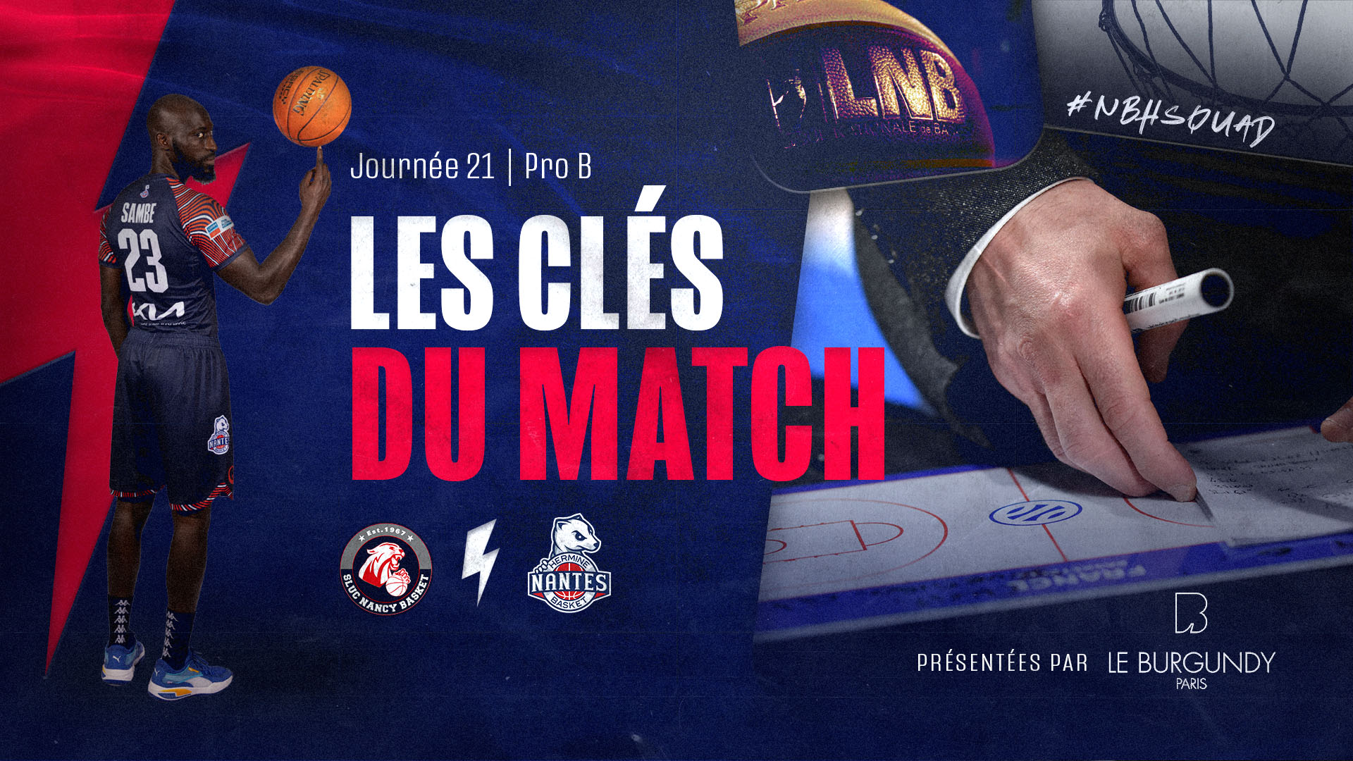 Découvrez les clés du match Nancy / NBH | Nantes Basket Hermine